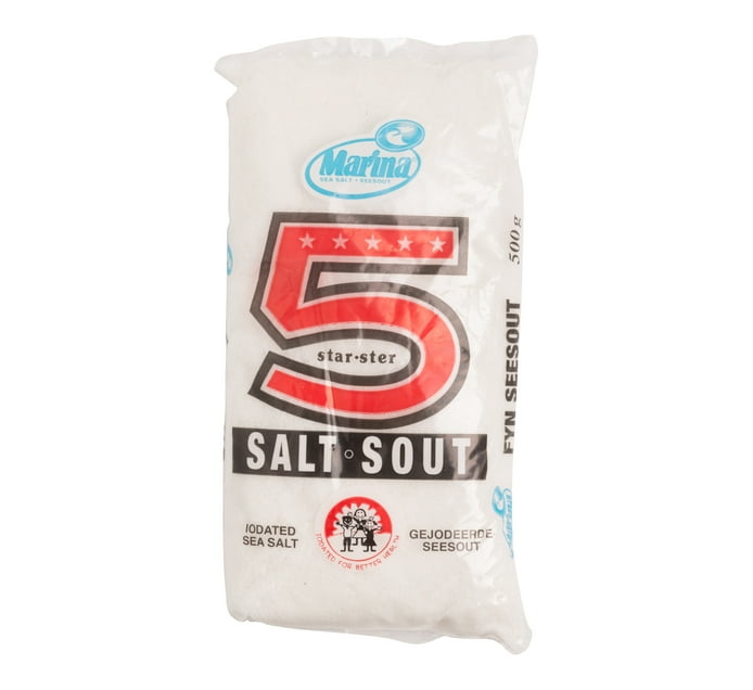 Marina Five Star Salt Polybag (40 x 500g) | Makro