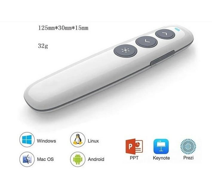 Tangka Wireless Rechargeable Laser Presentation Pointer (4 nm, Red, Pack of 1) | Makro