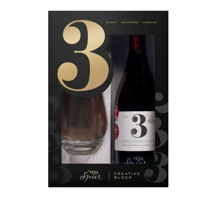 Spier Creative Block 3+Bordeaux Glass Gift Pack (6 x 750ml) | Makro
