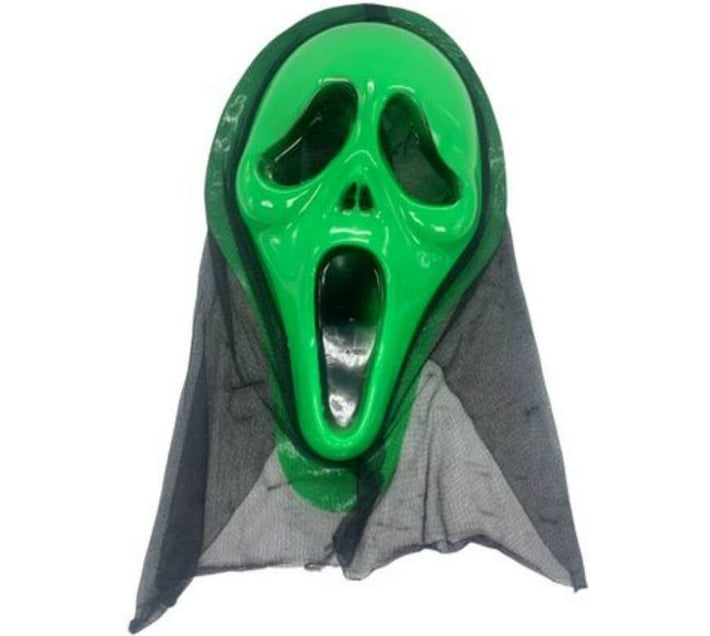 JM Green Scream Inspired with Veil Halloween Mask Costume Wear (Green ...