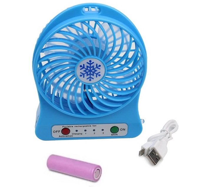SUPER E Rechargeable Mini Fan With LED light 1200Mah SE-F001 ...