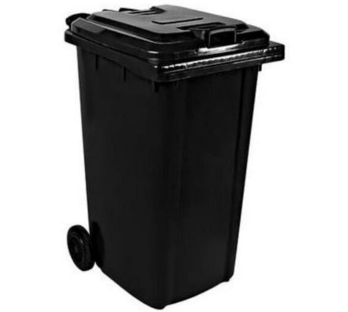Generic W-1911 Plastic Dustbin (Black) | Makro