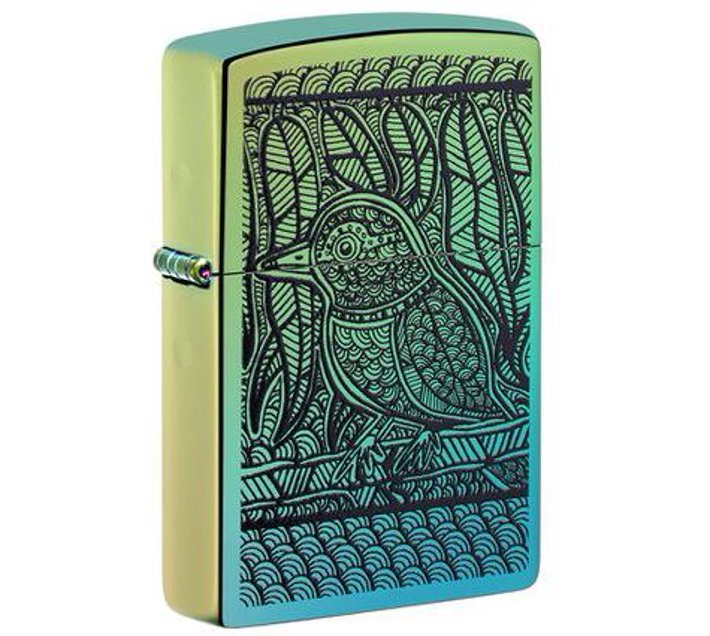Zippo John Smith Gumbula Pocket Lighter (High Polish Teal) | Makro