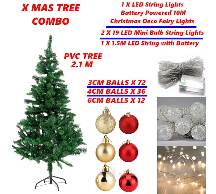Buy liraz CT2.1 Artificial Christmas Tree (Green, Pine, 2100 cm) in ...