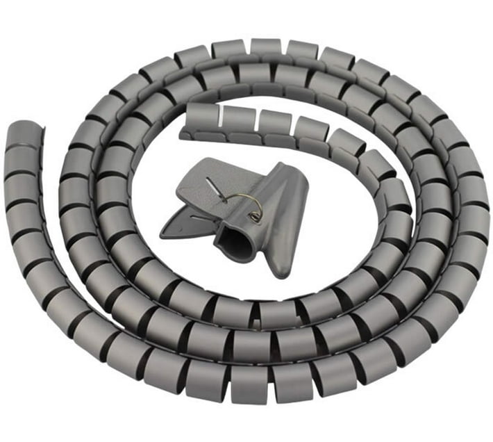 Generic 20mm Flexible Wire Protection Sleeve Wrap (0 lm) Portable Projector (Grey) | Makro