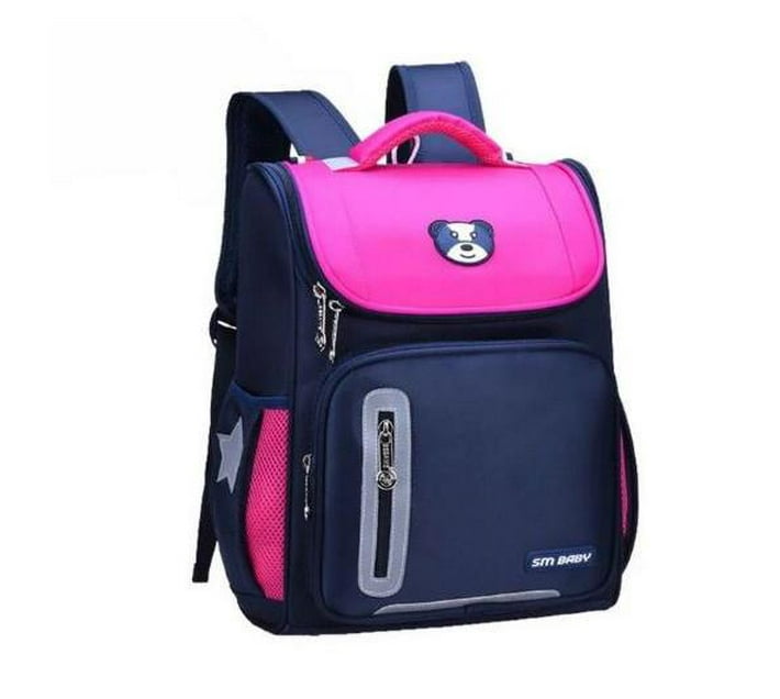 Someone’s in a Makro Toby School Backpack – BLUE AND PINK Mood