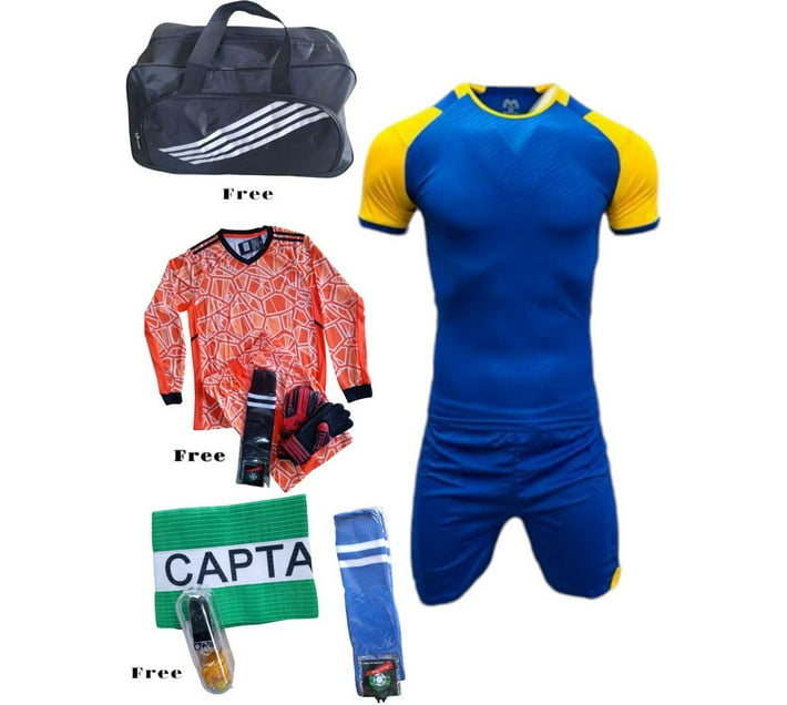 Tradesia Soccer 14 Sets with Numbers and Free Kitbag, Free Goalkeeper ...