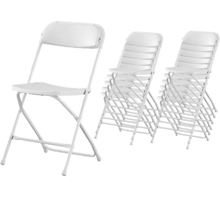 TOCC CHF-YAN001-WHT12 Office Folding Chair (White, Pre-assembled) | Makro