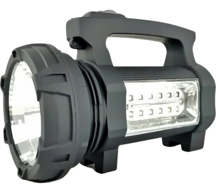 Generic Ultra Bright Portable LED Torch (Black, 26.8 cm, Rechargeable ...