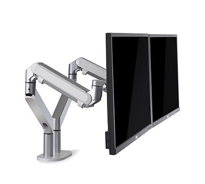 Someone’s in a Makro 32" High Load Adjustable Desk Mount Duel Spring ...