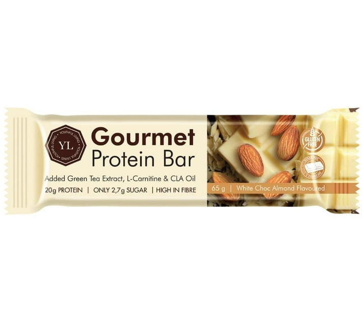 Youthful Living Gourmet Protein Bar (65g) Protein Bars (65 g, White ...