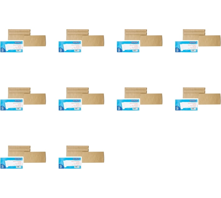 Marlin Envelopes DL Brown 25's Self Seal Envelopes (Pack of 10 Brown ...