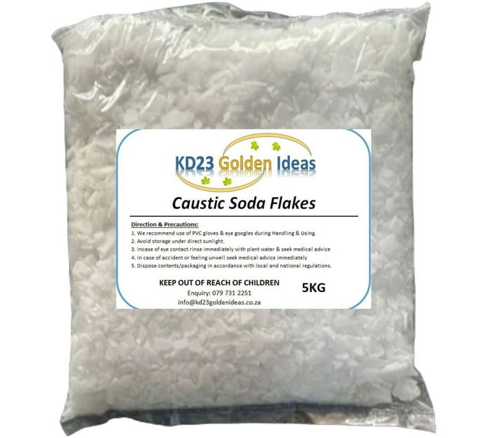 KD23 Golden Ideas Caustic Soda Flakes (Sodium Hydroxide) 5kg ...