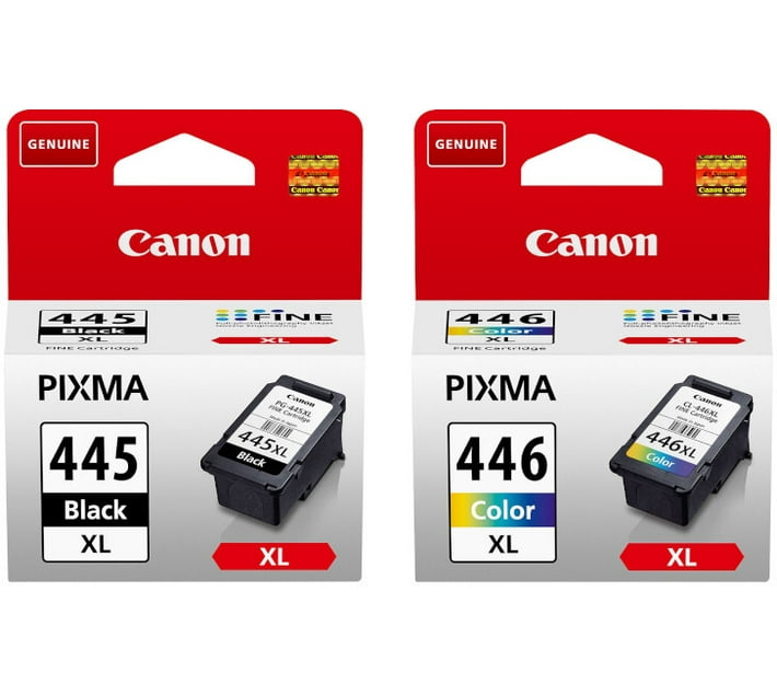 Buy Canon 445 and 446XL Black and Tri Colour Combo Pack Ink Cartridge ...
