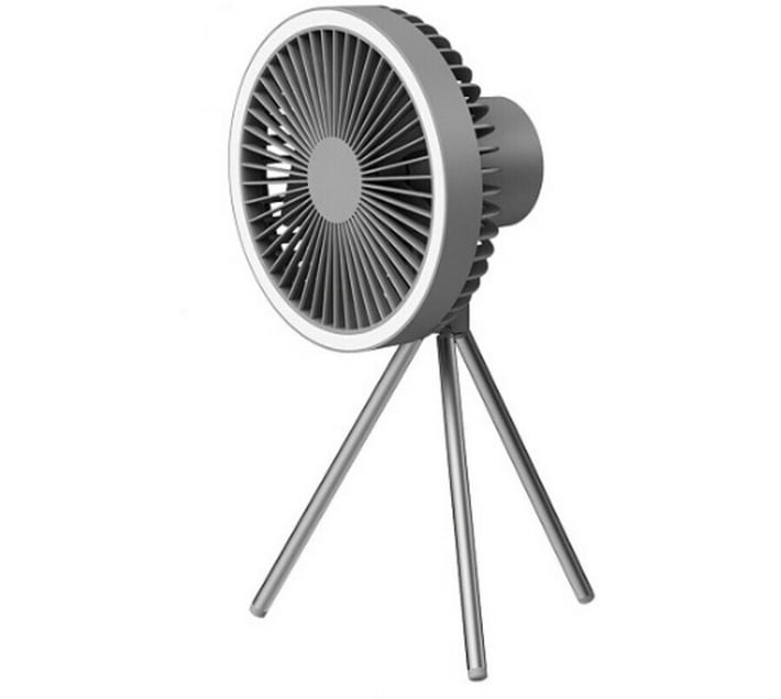 Rechargeable Tripod Table Fan NA A++ 1430 mm 5 Blade Table Fan (Grey ...