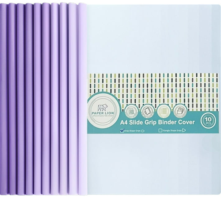 Paper Lion High Quality A4 Slide Drop Grip Binder Cover Gradient Colour ...