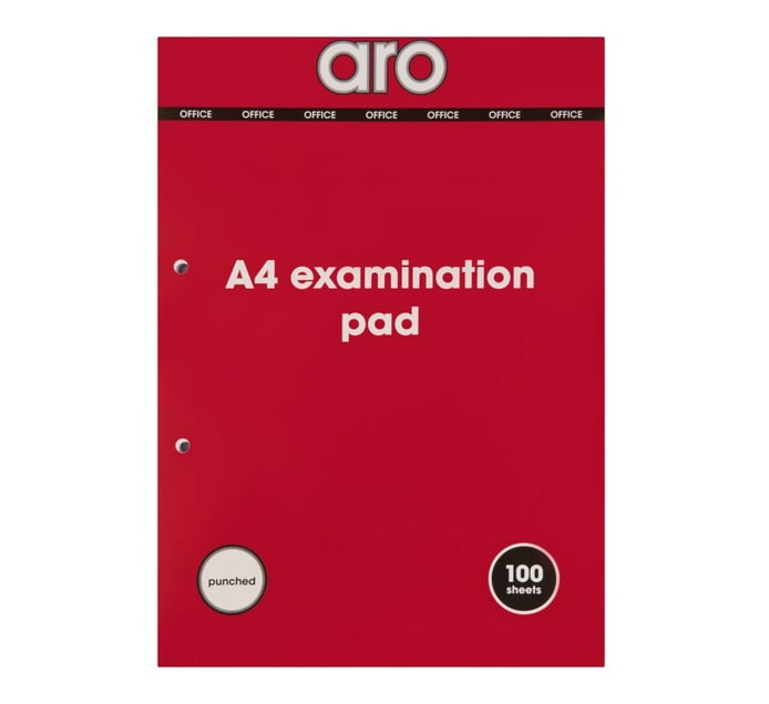 Buy Aro A4 Examination Pad Red 100 Sheets in Bulk | Makro Business