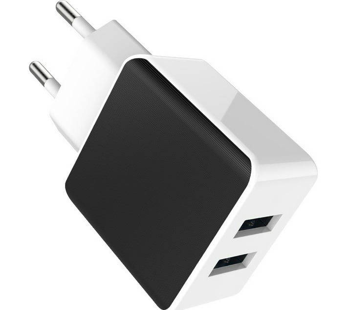 Treqa 2.5 A Multiport Mobile Charger with Detachable Cable (White ...