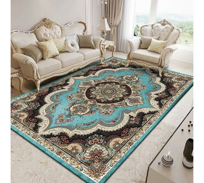 LMA Turquoise Synthetic Area Rug (160 cm, X 230 cm, Rectangle) | Makro