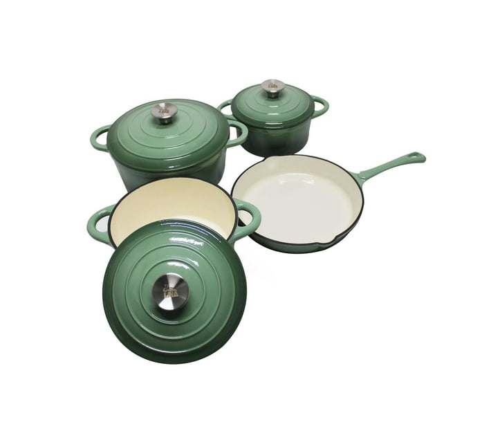 Someone’s in a Makro 7 Piece Authentic Cast Iron Dutch Oven Cookware ...