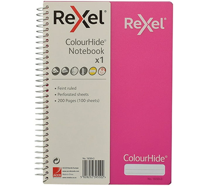 Rexel 165043 A5 Notebook Single (Pink) | Makro