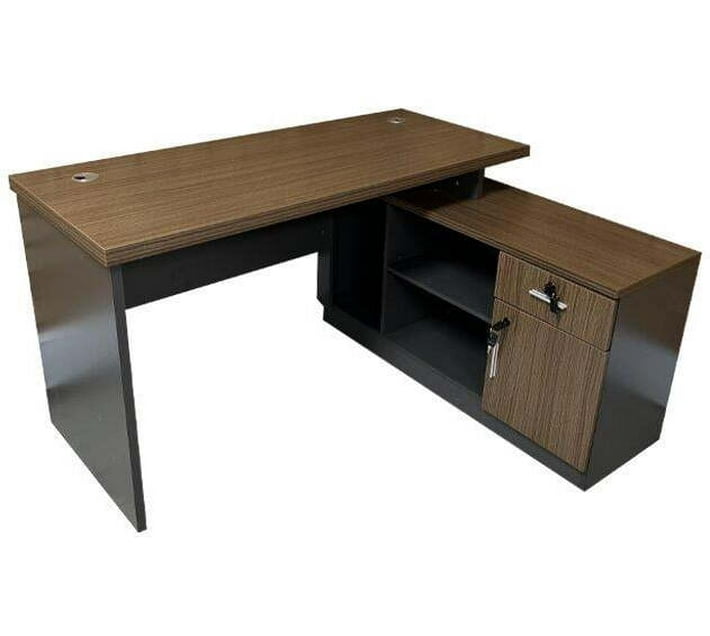 NA Solid Wood Study Table (Free Standing, Finish Colour - Black, Pre ...