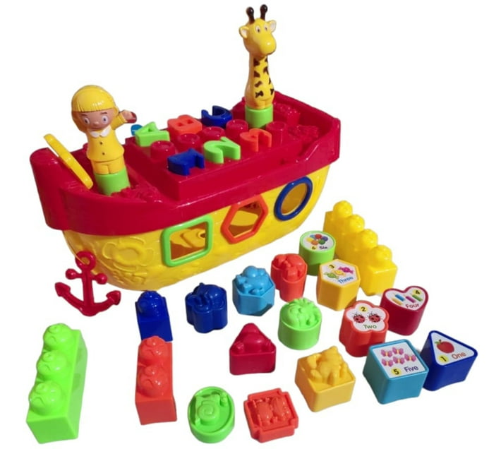 Buy Generic Baby Educational Boat Toy with Shapes-Numbers-Children's ...
