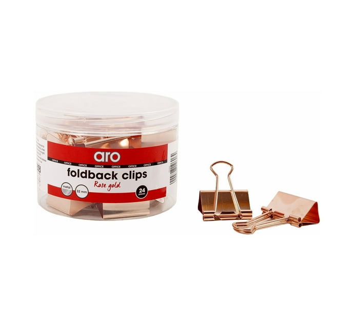 ARO 32MM Foldback Clips Rose Gold Each | Makro