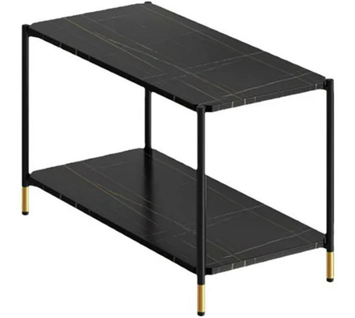 GENERIC AMP-XJJ-3 Solid Wood Console Table (Finish Colour - Black, DIY ...