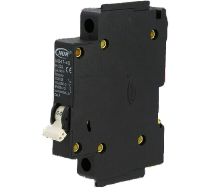 NUR Single Pole Circuit Breaker 3kA 20Amp For Mini Rail Programmable ...