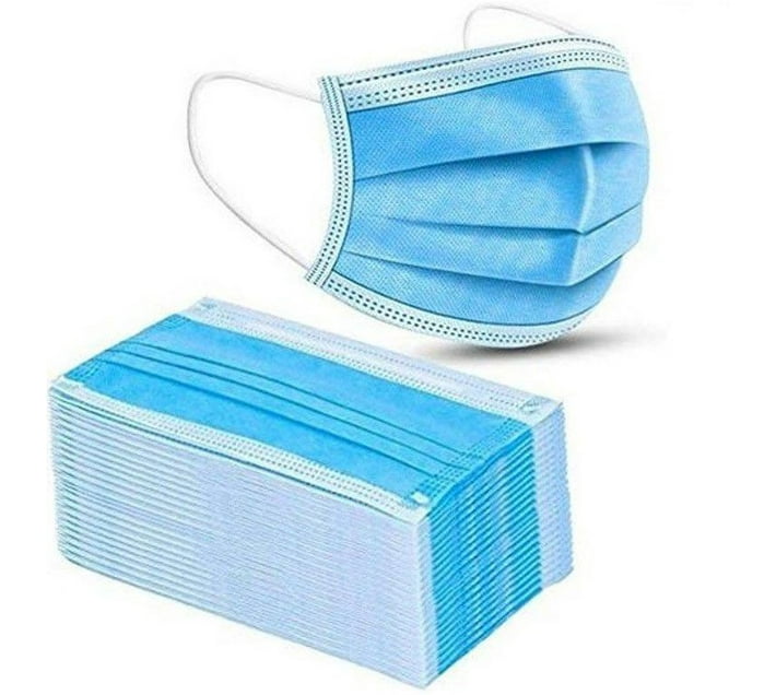 SMTE Disposable Face Masks 3Ply Protective Safety Masks in Bag - 50 ...