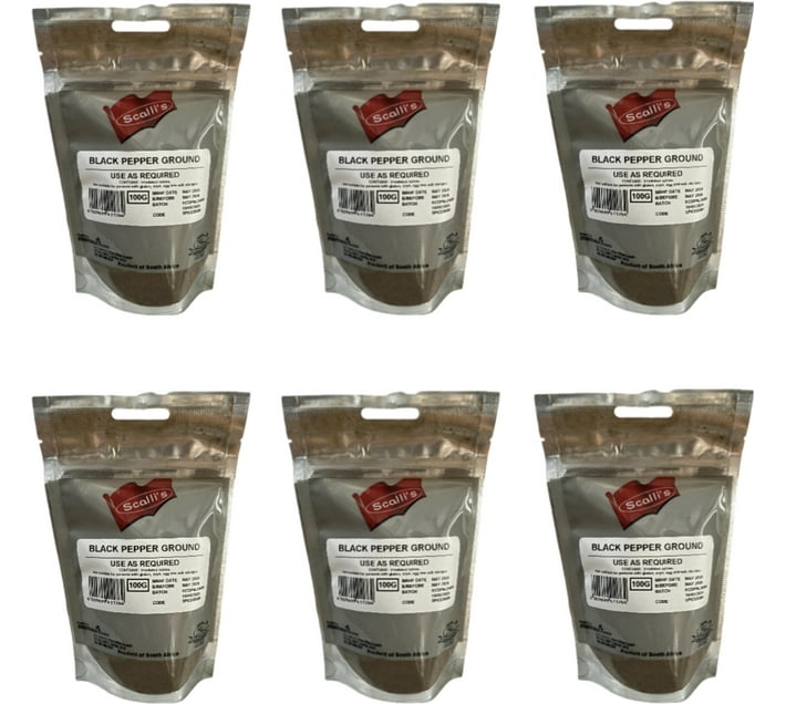 Scalli's Black Pepper Ground (6 x 100 g) | Makro