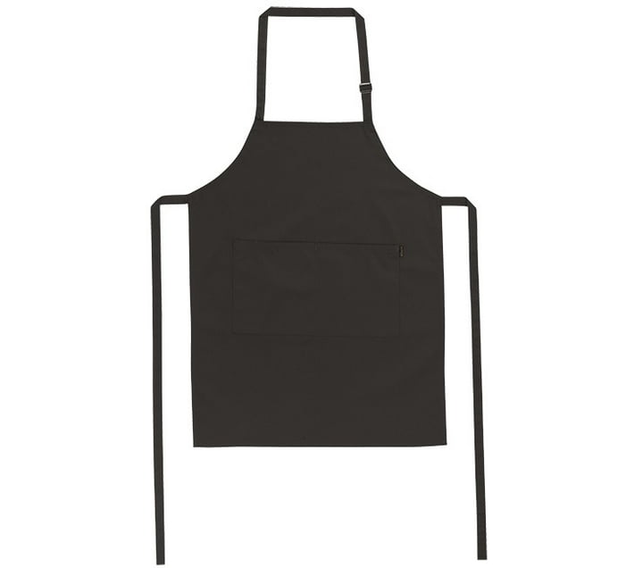 Bib Apron Polyester Chef's Free (Black, Single Piece) | Makro