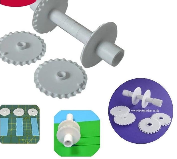 Maruti Groups Fondant Ribbon Cutter - Wheel Plastic Baking Tools ...