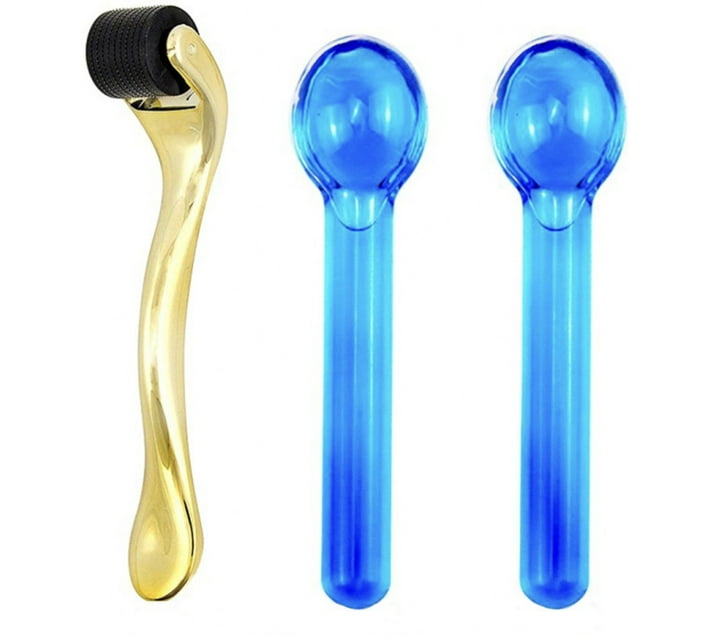 Derma roller Titanium Microneedle Derma Roller 0.25mm with Ice Globes ...