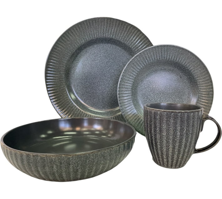 Crockery Centre Pack of 16 Porcelain SZL079 Dinner Set () | Makro