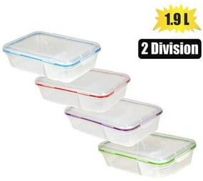Otima Lunch box pl 1.9l 2-divisions 2 Containers Lunch Box | Makro