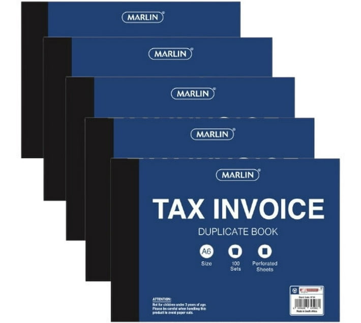 Marlin FS073A A6 Tax Invoice Duplicate Books (1 Sets) | Makro