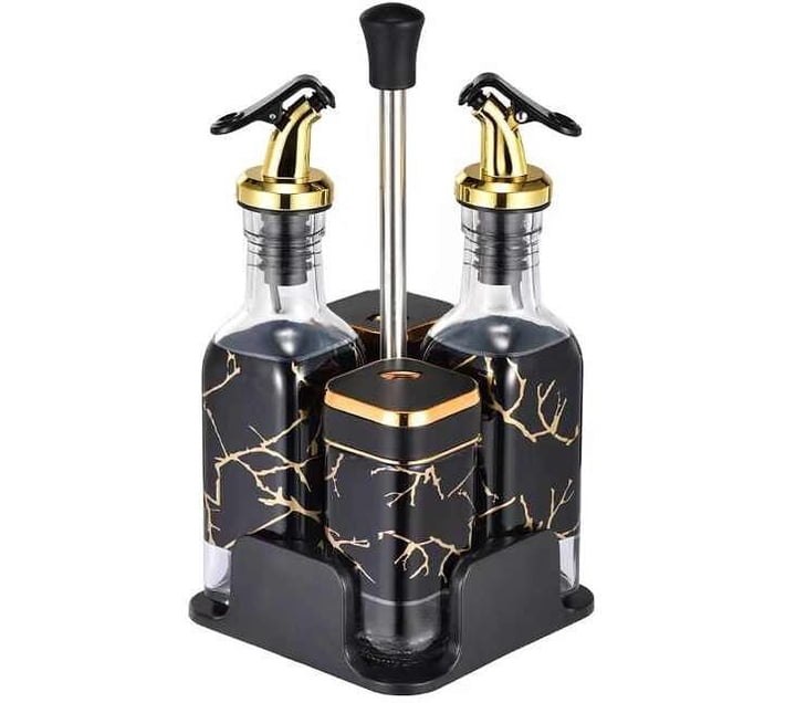 Condiment Set 4pcs Oil & Vinegar Set Glass (4 Piece) | Makro