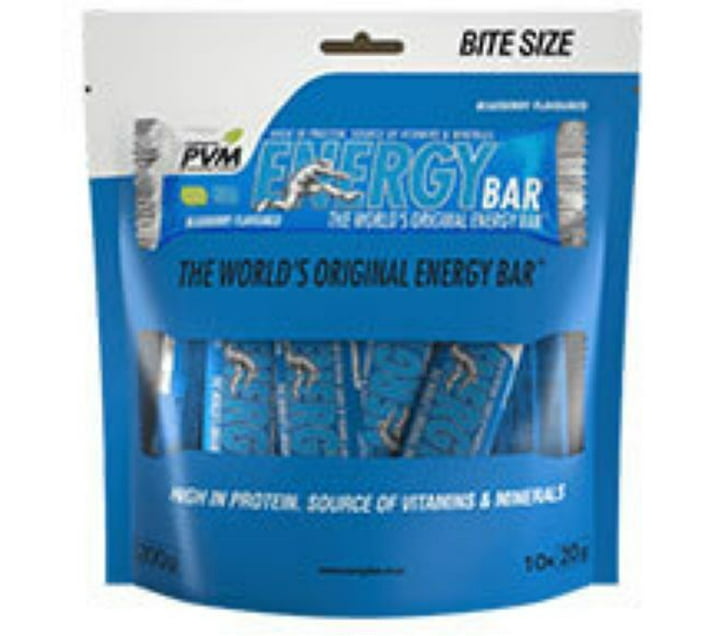 PVM Bite Size Blueberry Energy Bars - Pack of 10 x 20g Cookies | Makro