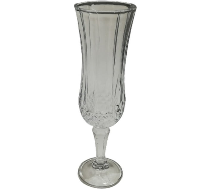 Crockery Centre (Pack of 6) Rvt096 Champagne Glass Set (140 ml, Glass ...