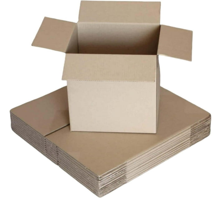 Smte Fully Overlapped Carton Cardboard Packaging Box (Pack of 25 Brown ...