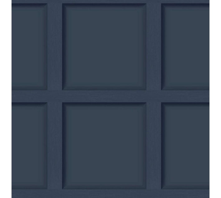 Wood Panel Wallpaper- Navy | Makro