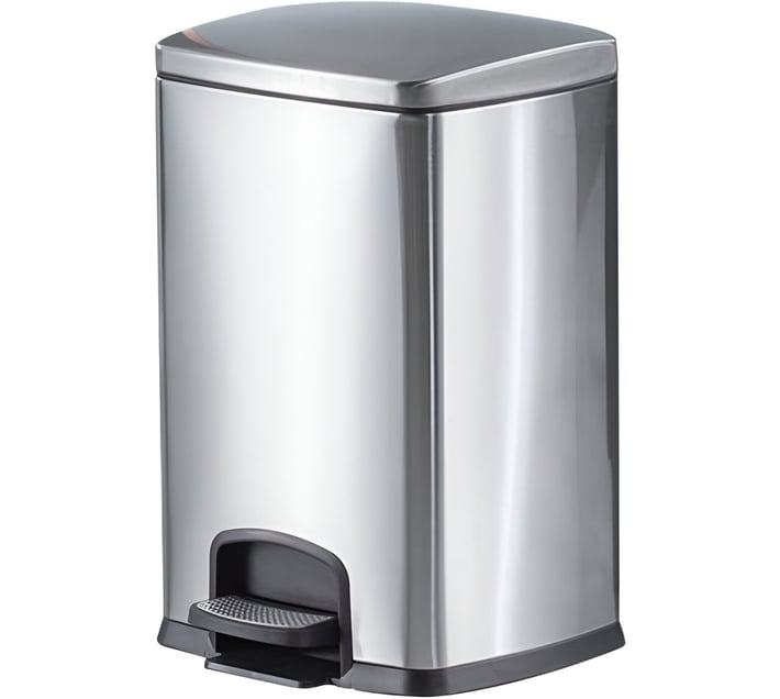 Buy WOODLY RECTANGLE BIN Steel Dustbin (Silver) in Bulk | Makro Business