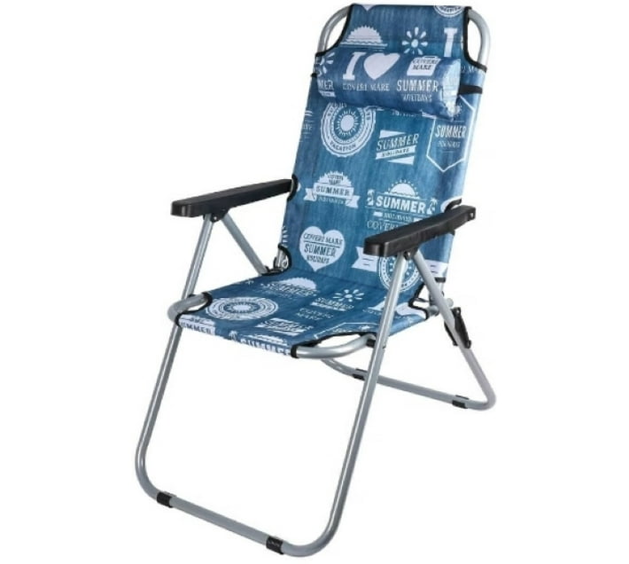 Phronex Holiday Campmate Foldable Camping Foldable Chair (Blue, White ...