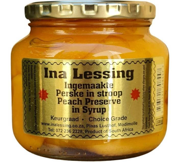 Ina Lessing Konfyte Peach Preserves 500ml 500 ml () | Makro