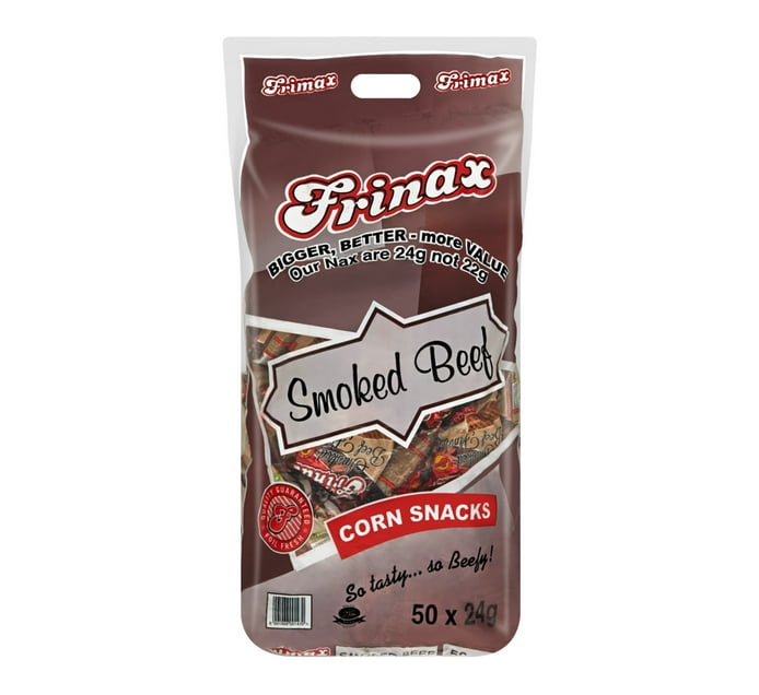Buy Frimax Naks Maize Snacks Balers Smoked Beef (50 x 20g) in Bulk ...
