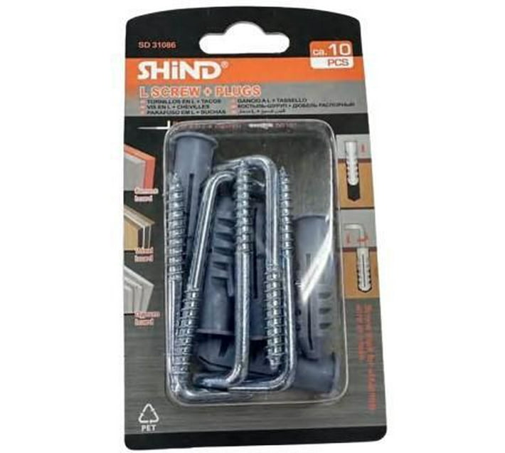 Shind Stainless Steel Flat Head Self-tapping Machine Screw (8 cm Pack ...