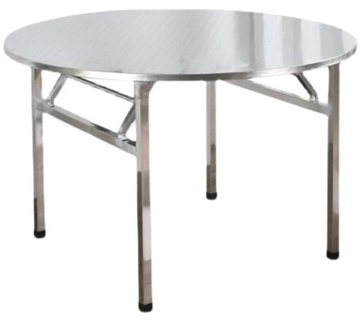 SHAH"s Round Glass Table 80c Steel Multipurpose Table | Makro