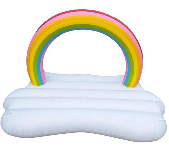 Tech Ten Inflatable Rainbow Cloud Daybed Pool Float Swim Floatation ...